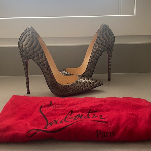 Christian Louboutin | Shoes | Christian Louboutin Python So Kate Pumps ...